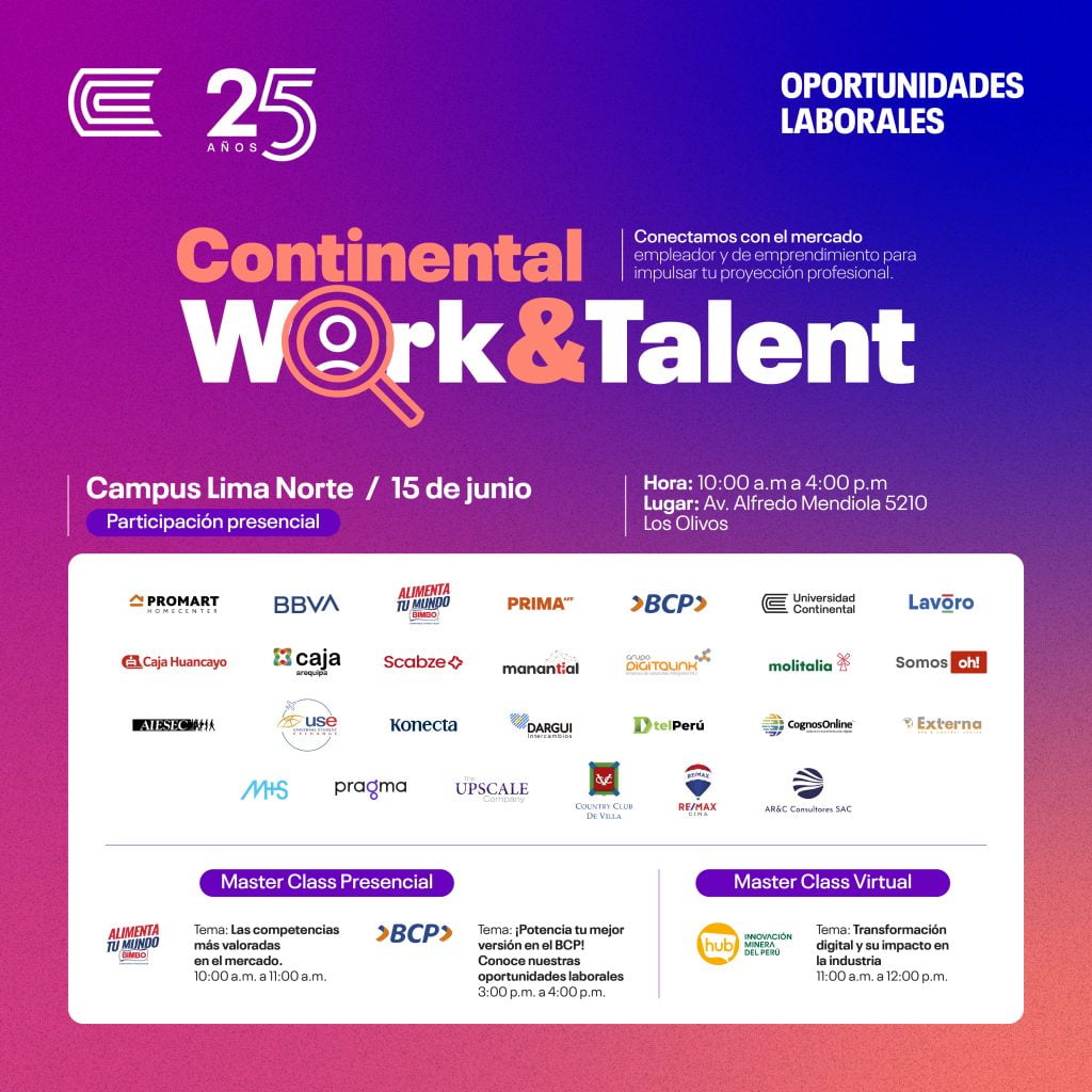 [PARTICIPA] Continental Work&Talent Campus Lima Norte- Encuentra las ...